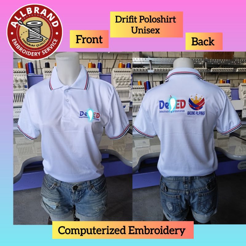Back DepD and Bagong Pilipinas Front DepD Drifit Poloshirt Unisex ...