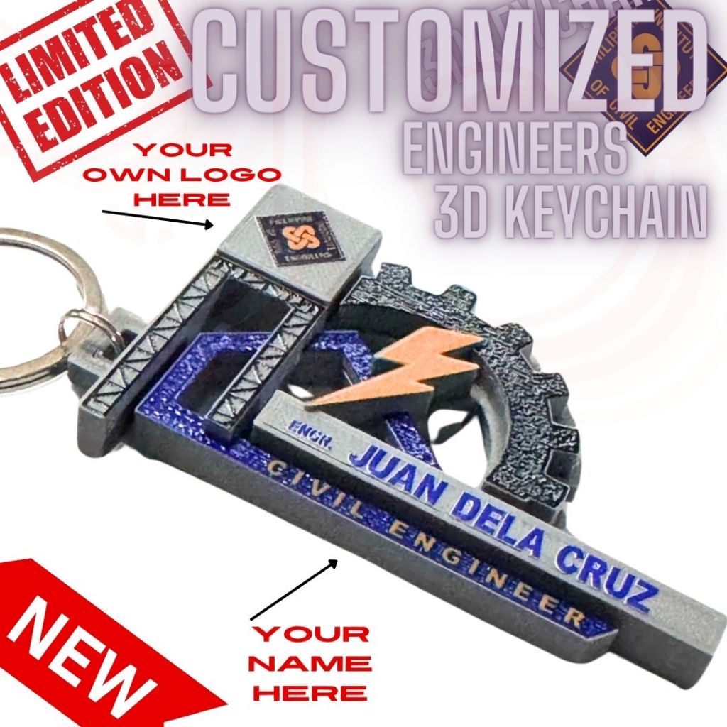NEW PICE Civil Engineer CUSTOM PERSONALIZED 3D KEYCHAIN and Souvenirs ...