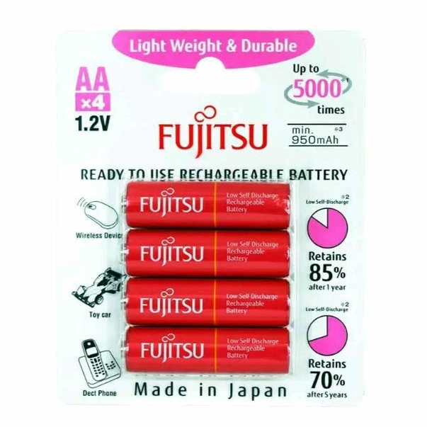 Fujitsu AA Pink 900 MAh Typ. 1000 MAh #TAMIYA | Shopee Philippines