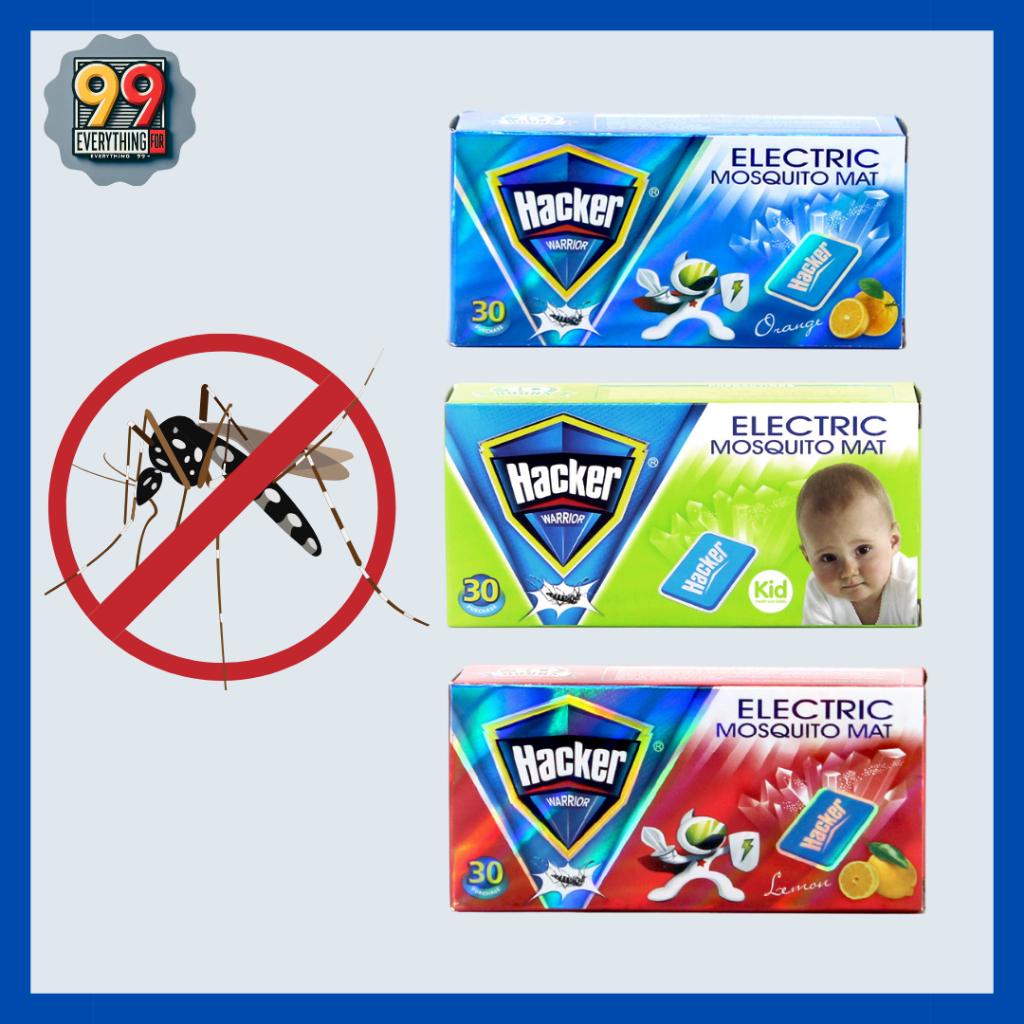 Original Hacker Mosquito Repellent Mat Refill Anti-Dengue Killer for ...