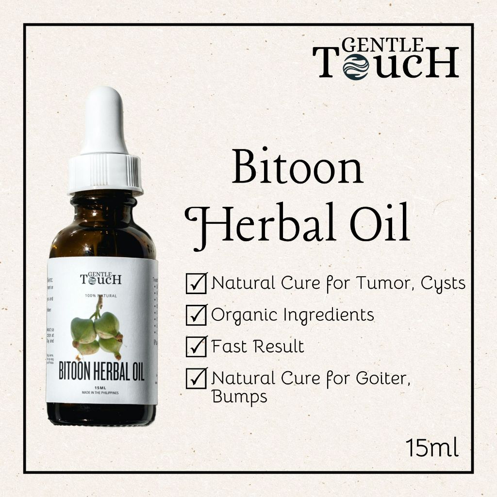 Gentle Touch Original Bitoon Herbal Oil Tunaw ang Bukol Goiter Cyst ...