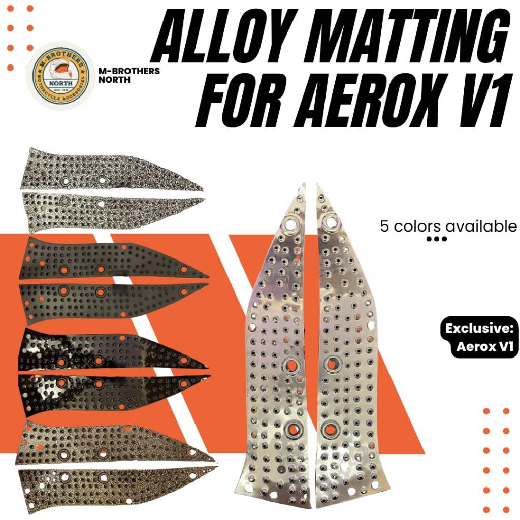 YAMAHA AEROX 155 V1 ALLOY/POWDER COATED FOOTBOARD MATTING | Shopee ...