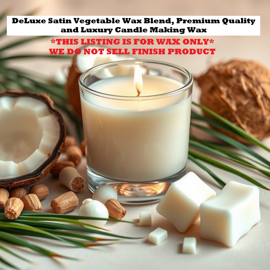 DeLuxe Satin Vegetable Wax Blend, Premium Quality and Luxury Candle ...
