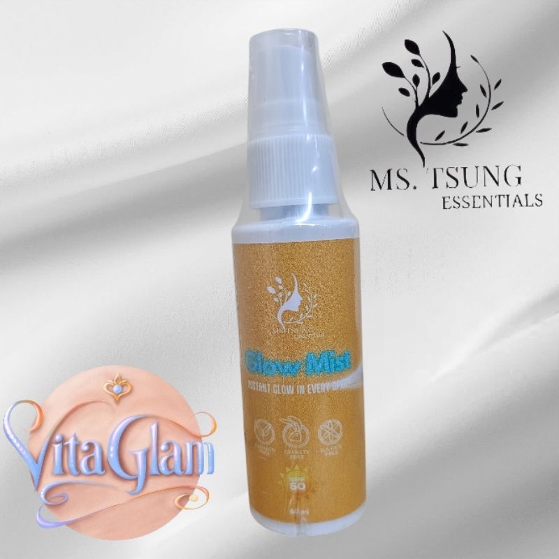 Ms Tsung Essentials GLOW MIST SPF 50 (Sunblock Spray Face and Body ...