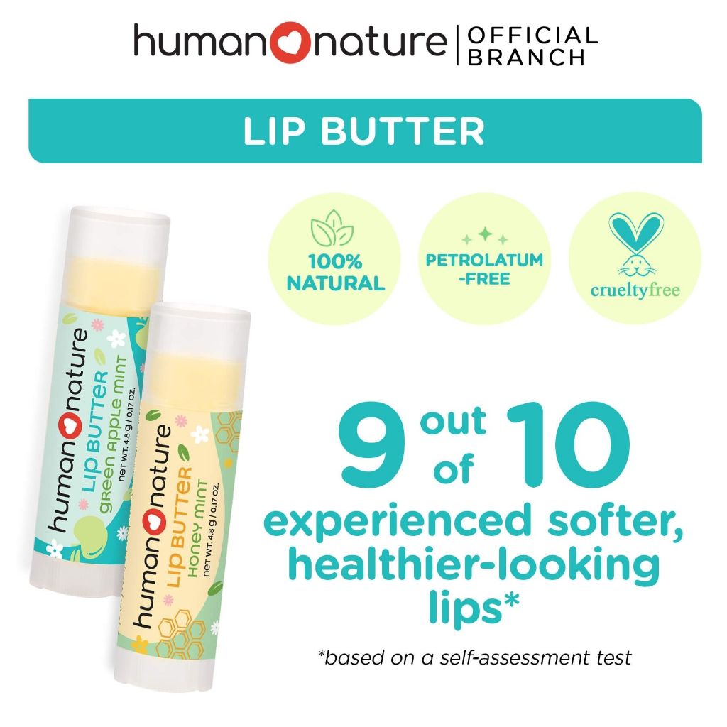 Human Nature 100% Natural Lip Butter 4.8g (No Harmful Chemicals ...
