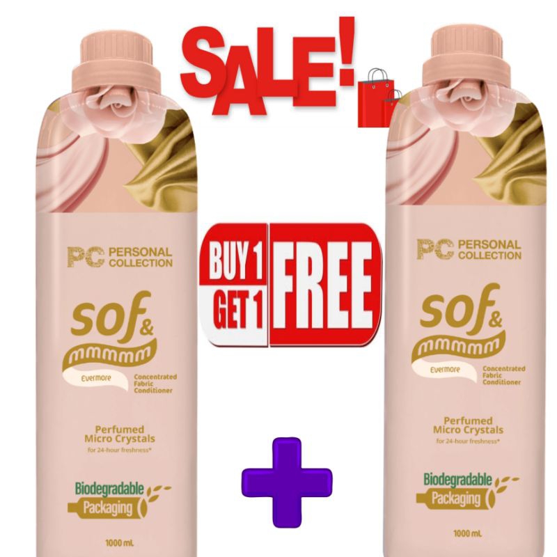 BUY 1 GET 1 SOF EVERMORE 1000mL fabric conditioner | Shopee Philippines