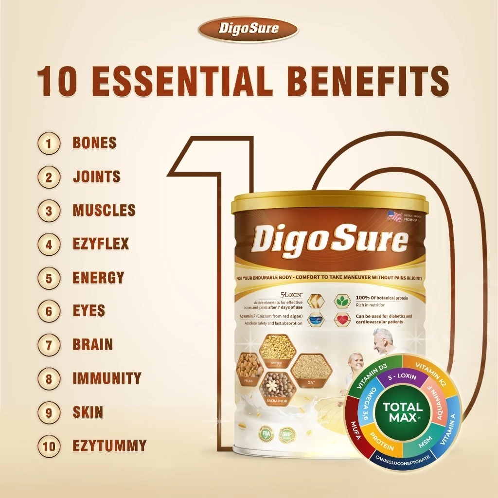 DIGOSURE ORIGINAL Milk 400g Production date 2026 Nut milk supports ...