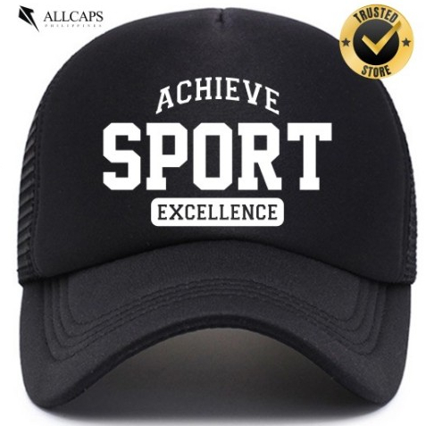 HIGH QUALITY ACHIEVE SPORT EXCELLENCE Mesh Cap Net Cap Trucker Hat ...