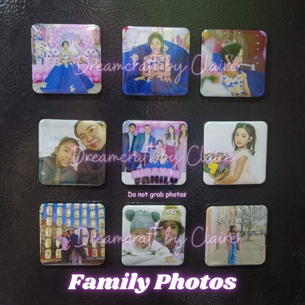 Personalized Photo Square Fridge Magnets Ref Magnet for Gifts Wedding ...