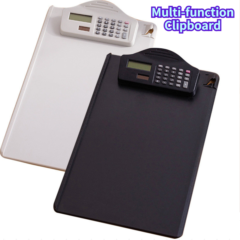 Clipboard with Calculator A4 Board Clamp Writing Pad with Scale Hard ...
