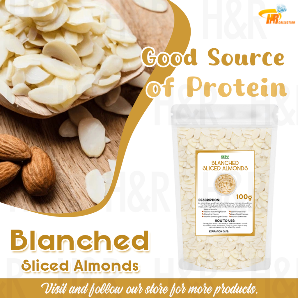 Blanched Sliced Almond 100g | Shopee Philippines