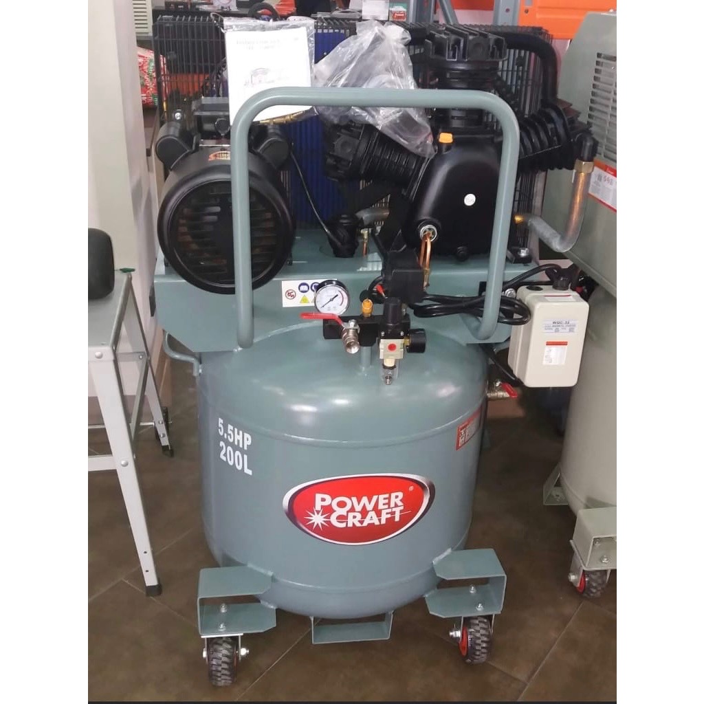 Powercraft Air Compressor 5.5 HP Vertical PAC 55200V2S | Shopee Philippines