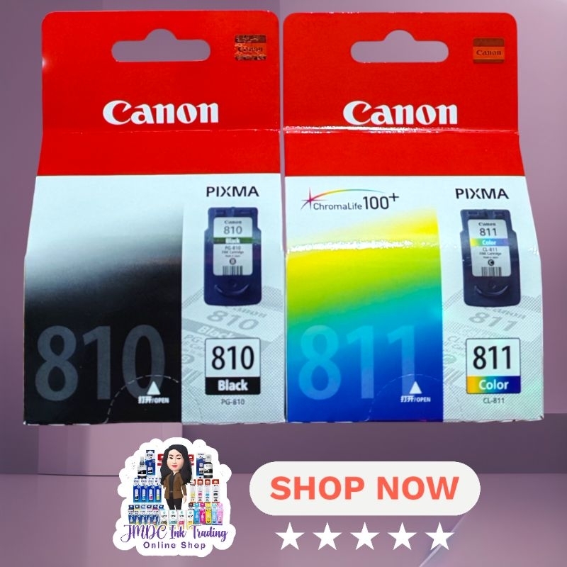 810 Black and 811 Color Ink Cartridges Genuine (Sold Per Piece/Set ...