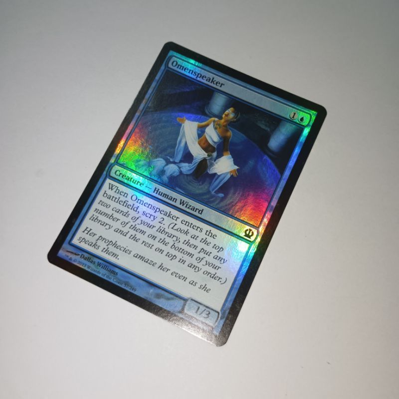 MTG Card Foil OMENSPEAKER Magic the Gathering Trading Card Game Blue ...
