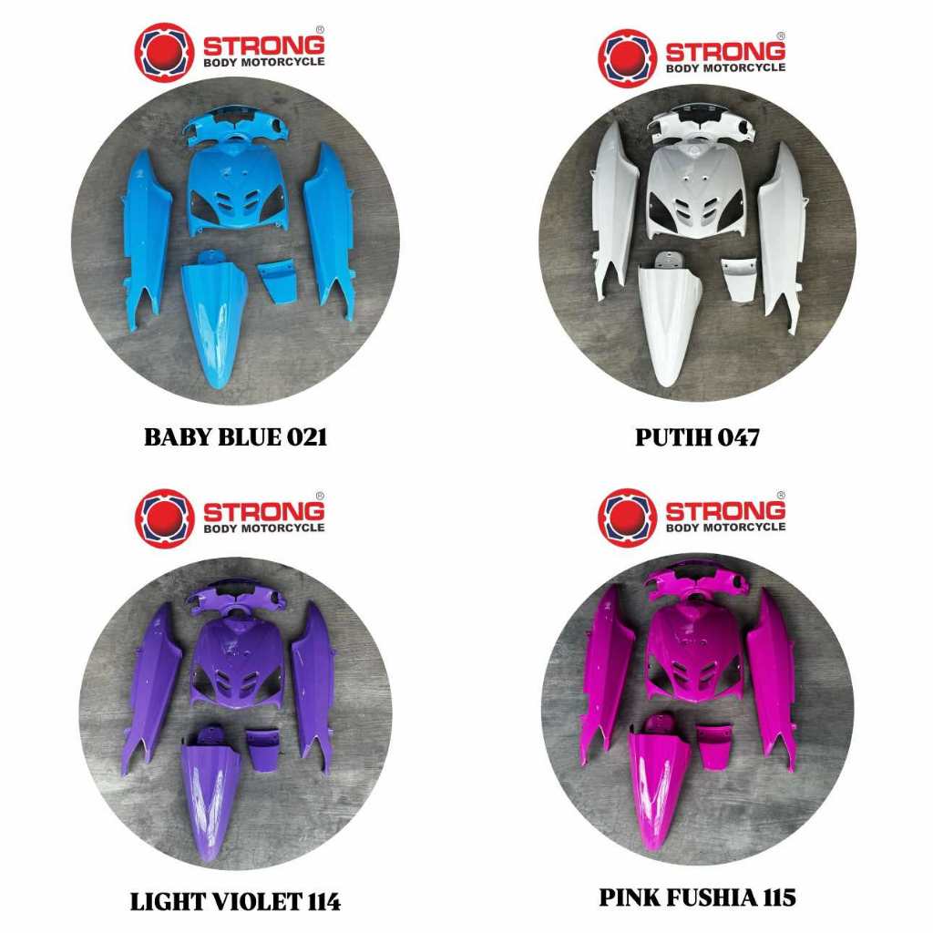 MIO 1 FAIRINGS SET 2 HOLES MADE IN INDONESIA-NO STICKER | Shopee ...