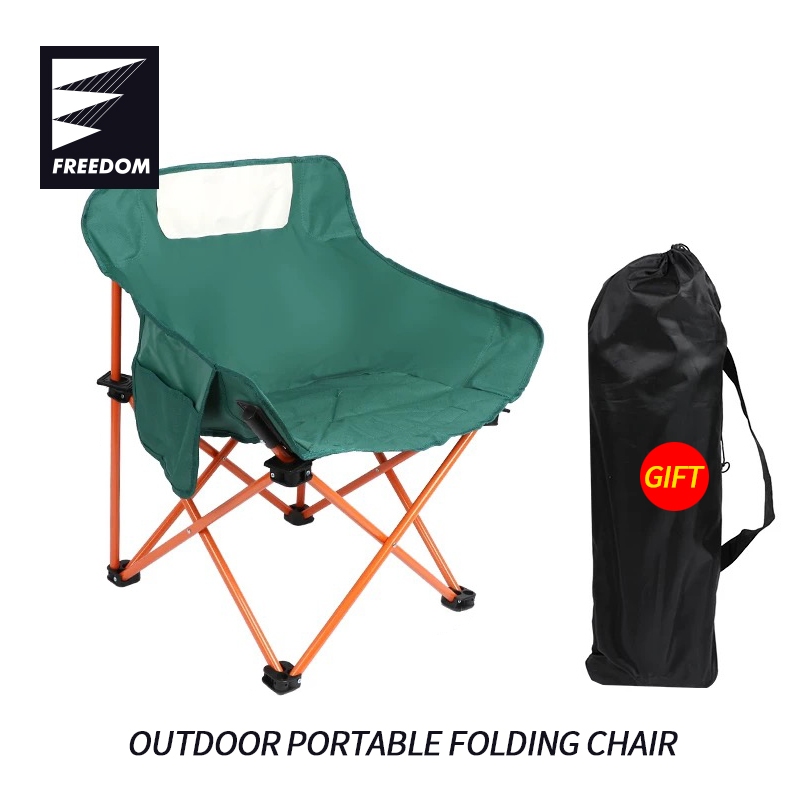 Camping Moon Chair Green Outdoor Folding Chair Heavy duty Foldable ...