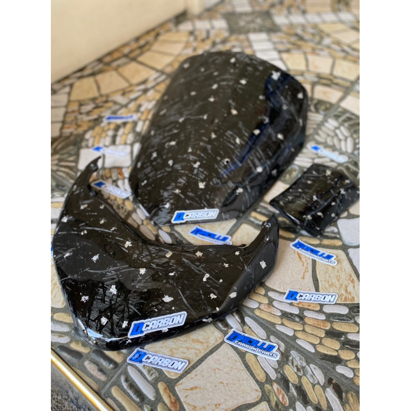 NMAX V2/V2.1 CARBON FORGE SILVER LEAF ORIGINAL CARBON FIBER | Shopee ...