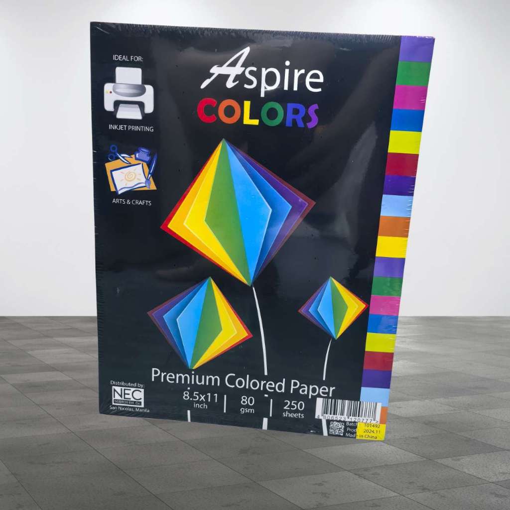 Colored paper Assorted 10colors [Aspire] | Shopee Philippines