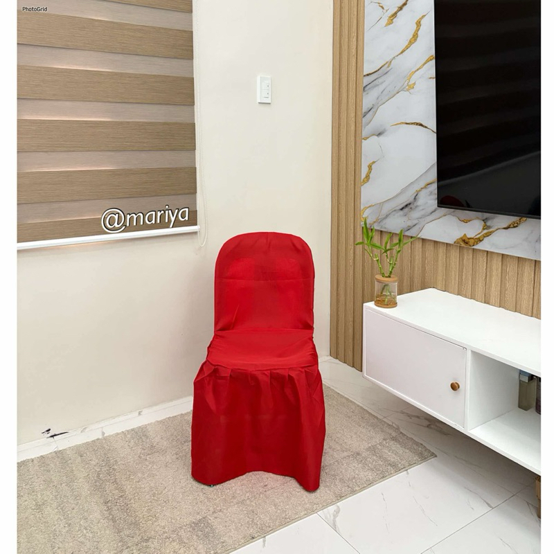 Monoblock chair cover standard size affordable chair cover | Shopee ...