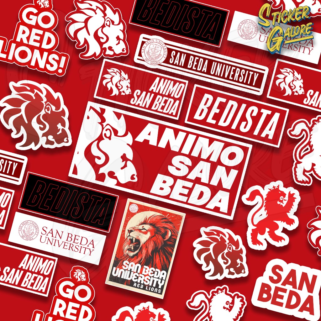 SAN BEDA UNIVERSITY (SBU) INSPIRED VINYL STICKER (WATERPROOF AND ...