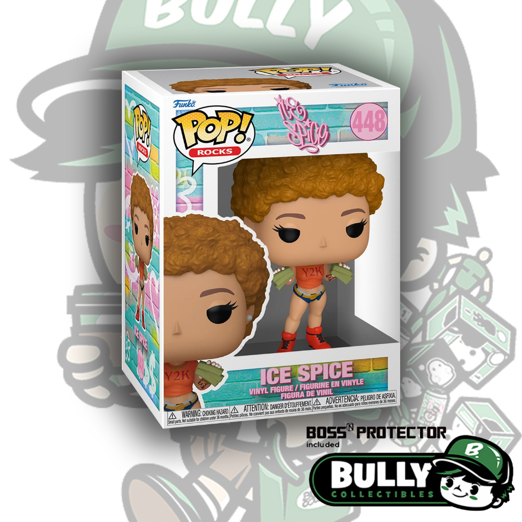 Funko POP! Rocks: Ice Spice - Ice Spice 448 With Boss Protector ...