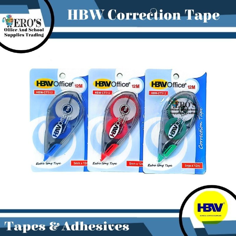 HBW Correction Tape I SOLD PER PIECE | Shopee Philippines