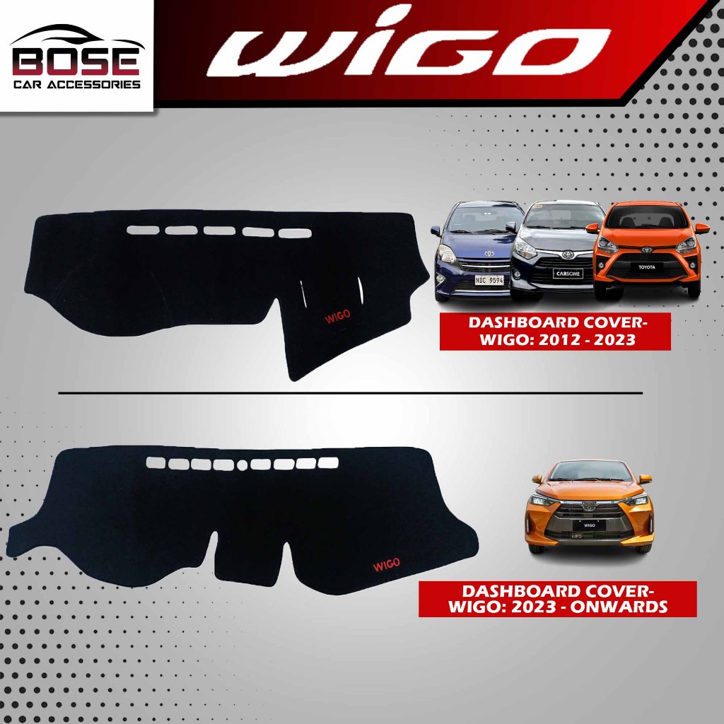 Toyota Wigo 2013 - 2023 / 2024 Onwards Non Slip Dashboard Cover Sun ...