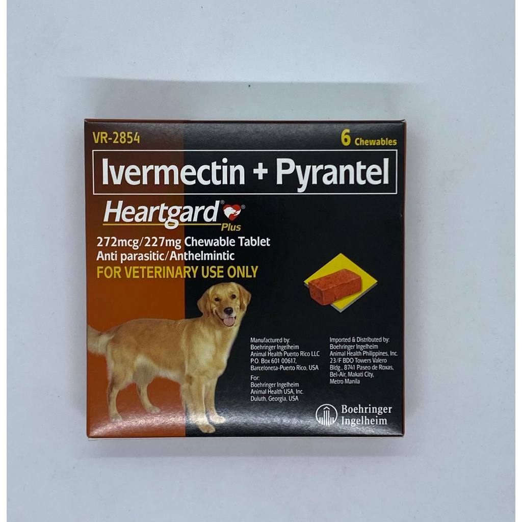 Heartgard Plus Anti Parasitic Chewable Cube (6pcs) For Dogs 23Kg to ...