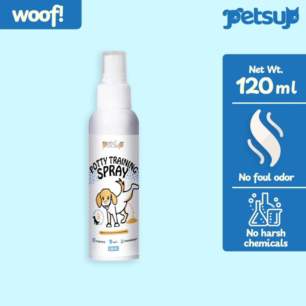Petsup Potty Spray Training 120ML Pet Defecation Dog Pee Inducer Potty ...