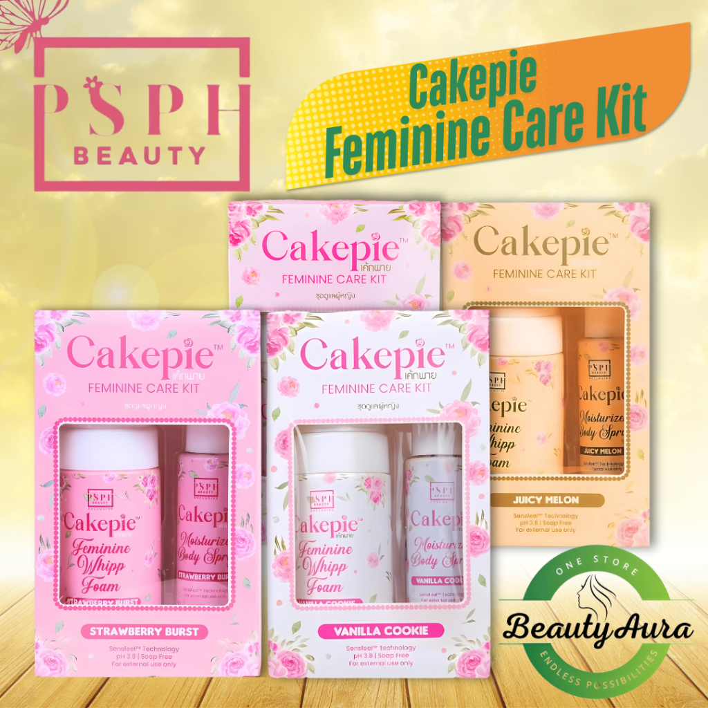 PSPH Cake Pie 2in1 Feminine Wash + Edible Spray Set Cakepie Made in ...