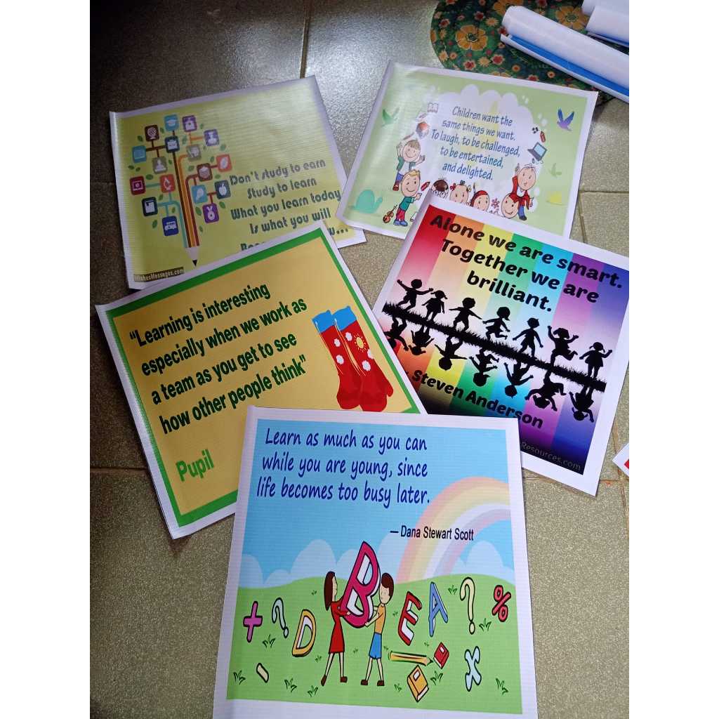 TARPAULIN Classroom Motto/Quotation for learning | Shopee Philippines