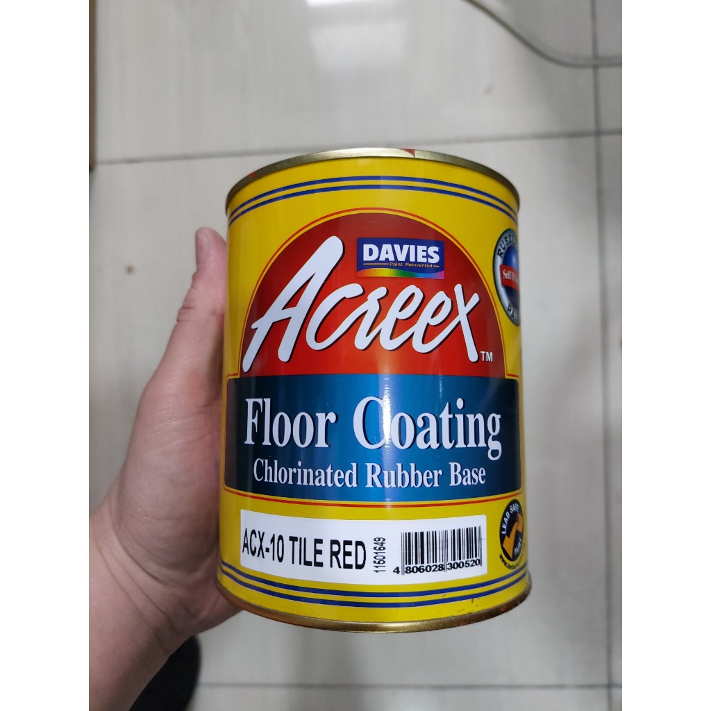 Davies Acreex Rubberized Floor Paint 1Liter Floor Coating | Shopee ...