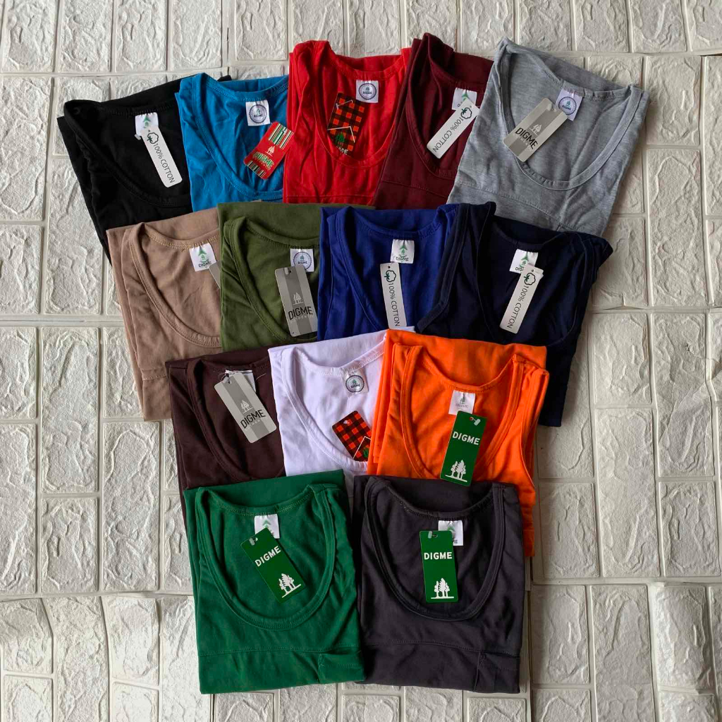 RESTOCK Digme Plain Colored Sando with Pocket Pambahay | Shopee Philippines