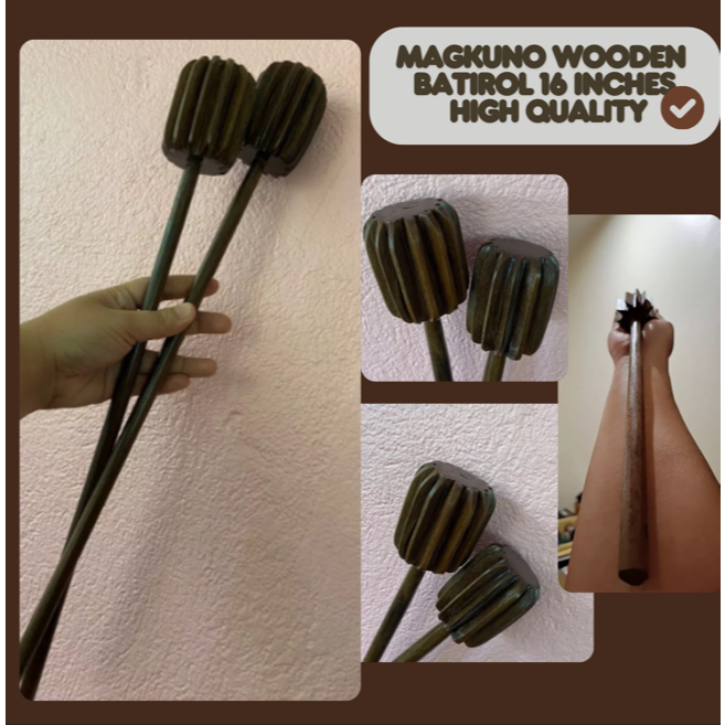 MAGKUNO WOODEN BATIROL OR MOLINILLO 16 INCHES BY DEMAR | HIGH QUALITY ...