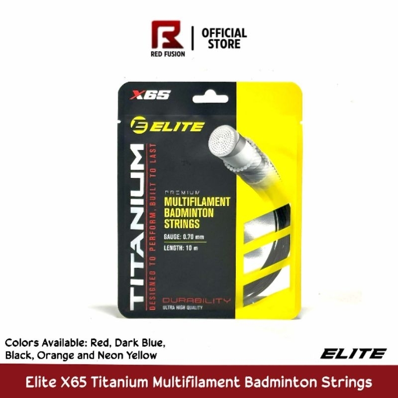 Elite X65 Titanium Multifilament Badminton Strings | Shopee Philippines