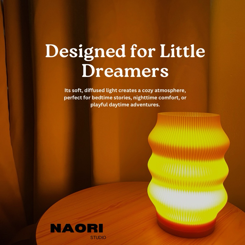 Children’s night lamp sustainable modern bauhaus night light (Jini) by ...