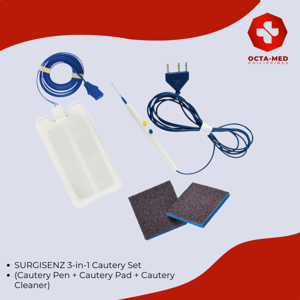 3-in-1 Cautery Set (Cautery Pen + Cautery Pad + Cautery Cleaner ...