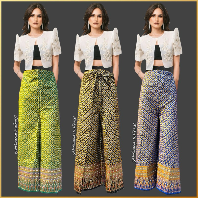 Batik Tribal Square Pants Wraparound Pants Sarong Pants Filipiniana ...