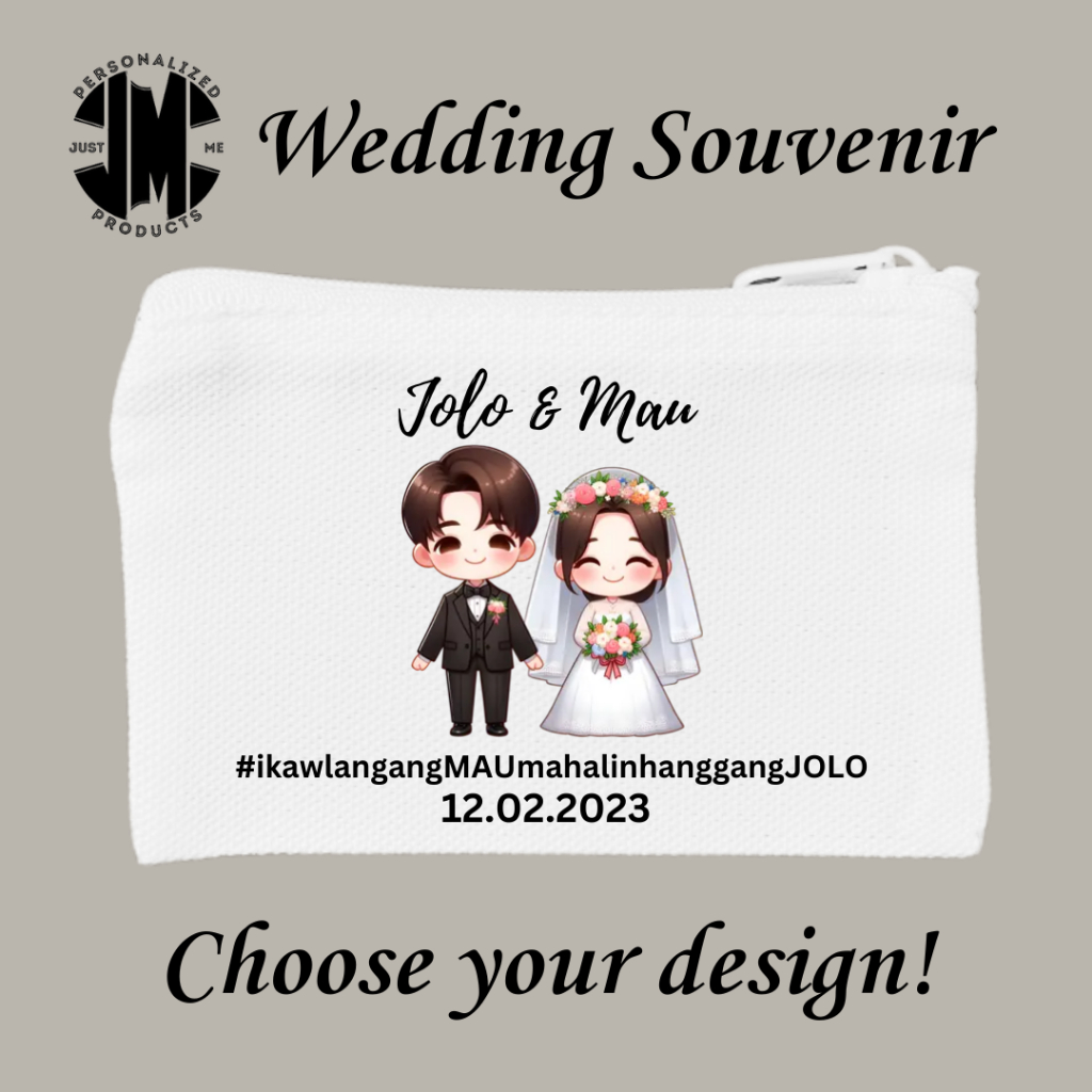 Wedding Souvenir - Customized Wallet/Pouch - Katsa/Canvas Wallet/Pouch ...