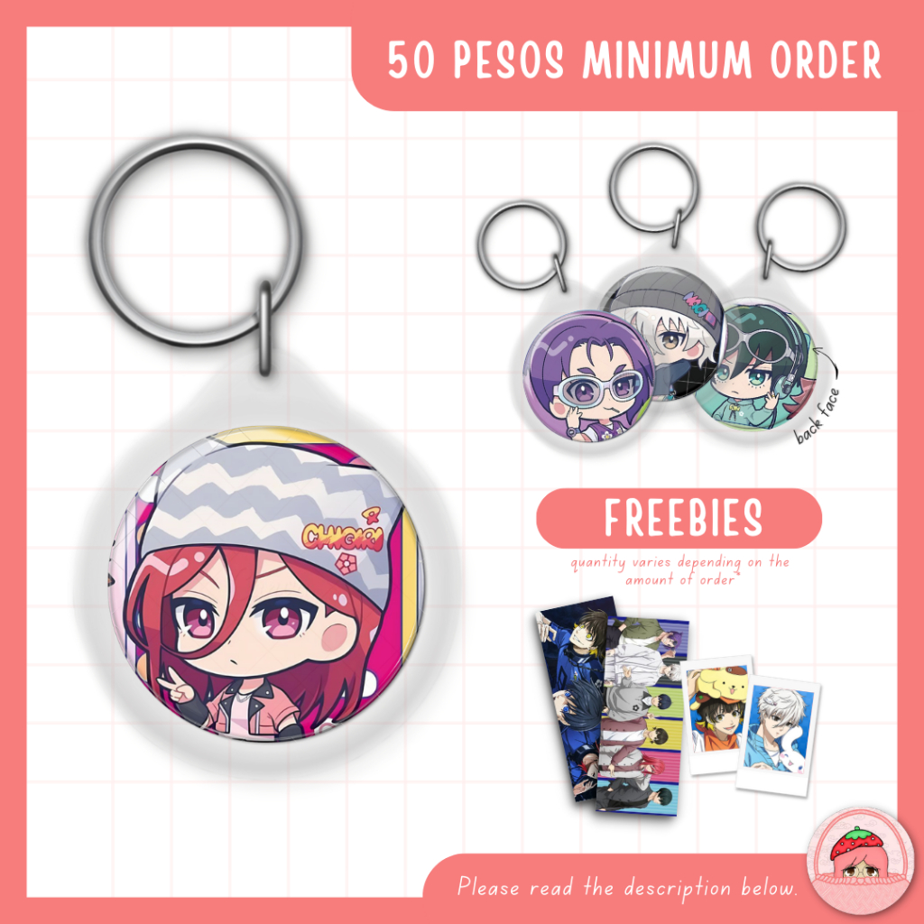 BLUE LOCK ANIME CHIBI Y2K ACRYLIC KEYCHAINS | Shopee Philippines