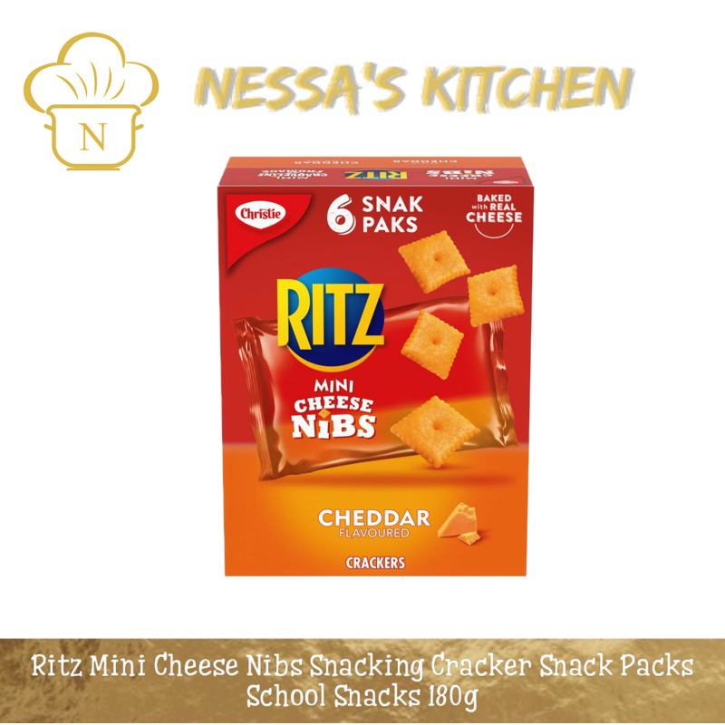 Ritz Mini Cheese Nibs Snacking Cracker Snack Packs School Snacks 180g ...