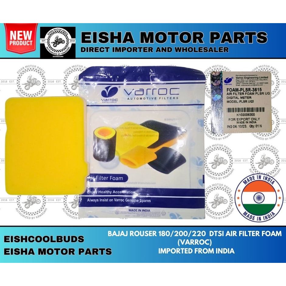 AIR FILTER ROUSER 180 ROUSER 200 (DTSI) ROUSER 220 VARROC (IMPORTED ...