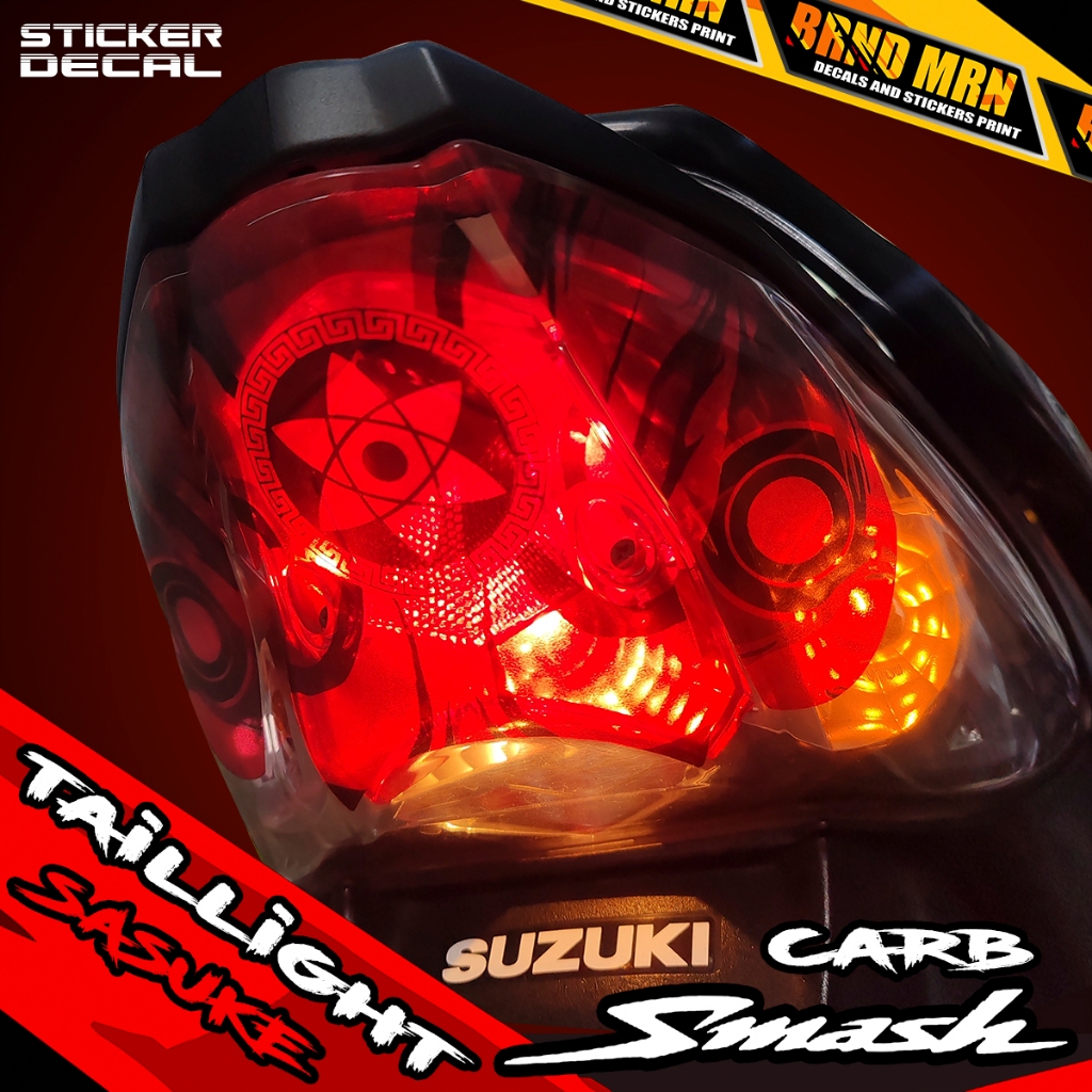 Suzuki Smash 115 Carb Sharingan Tail Light Decal Clear Sticker Tint ...