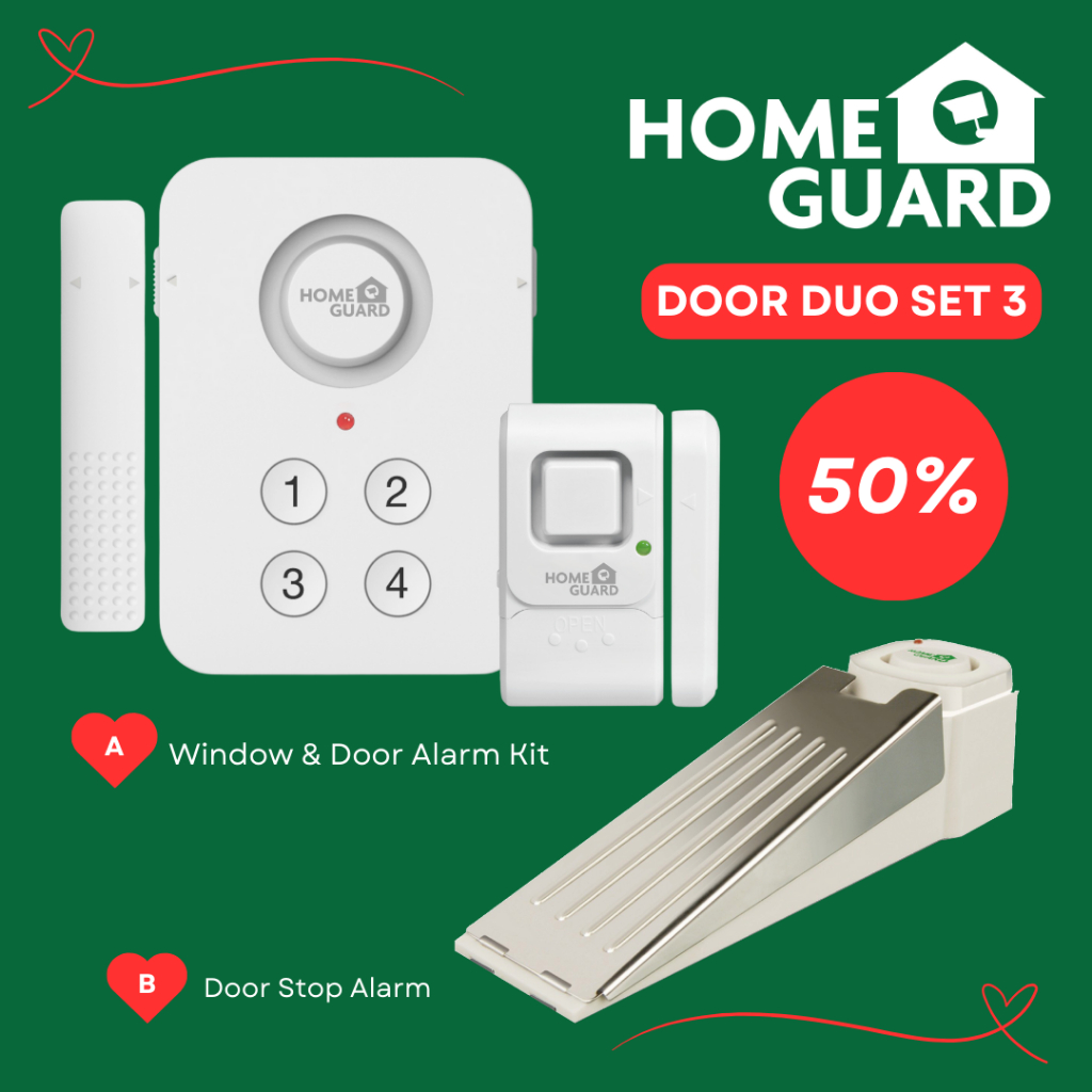DOOR DUO 3 : Window & Door Alarm kit + Door Stop Alarm | Shopee Philippines