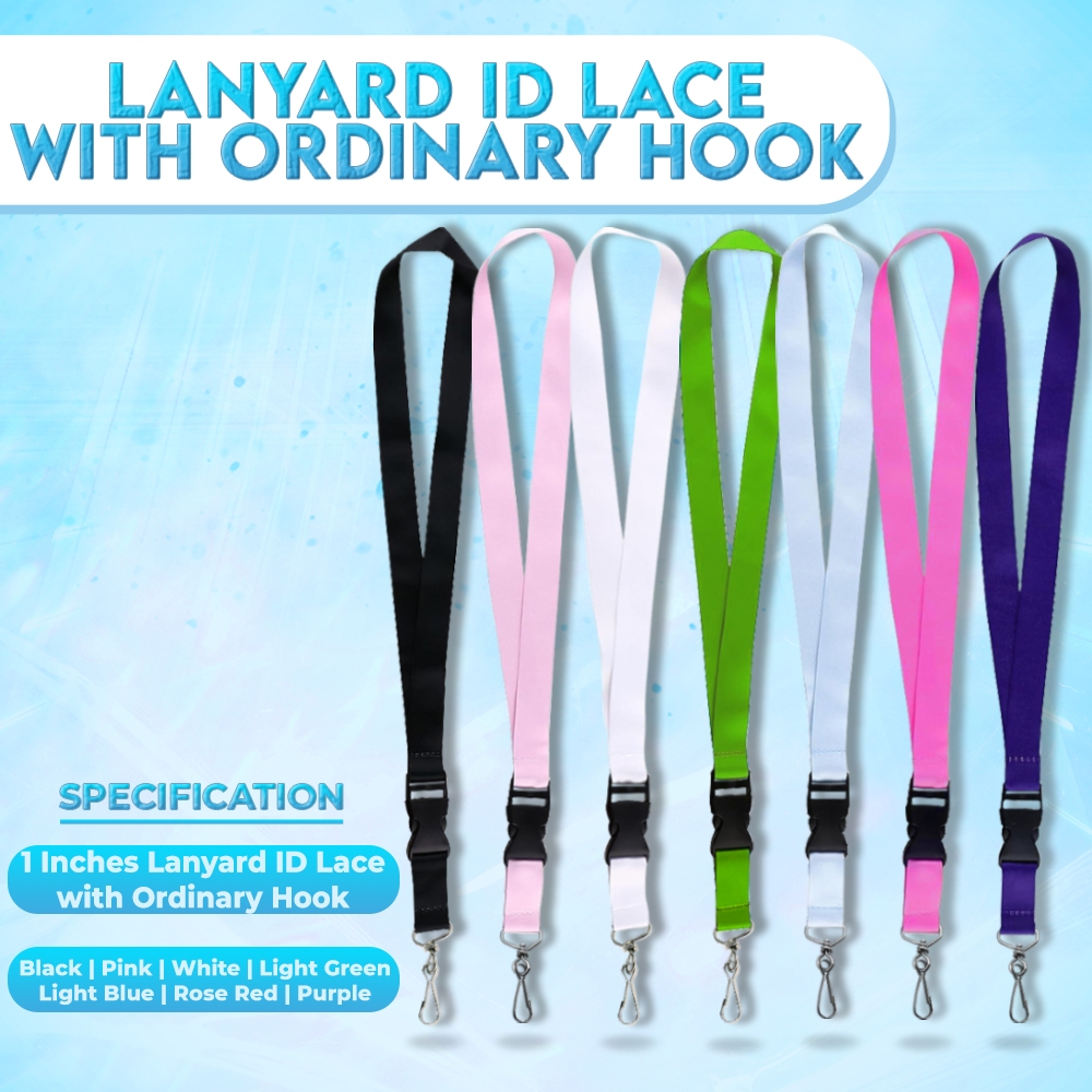 Shiny ID Lace with Revolving Hook Ready Made 1 inch ID Lanyard | Shopee ...