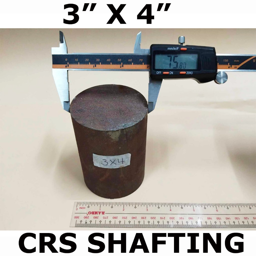 CRS SHAFTING 3" X 4" COLD ROLLED STEEL CR SHAFTING ROUND BAR