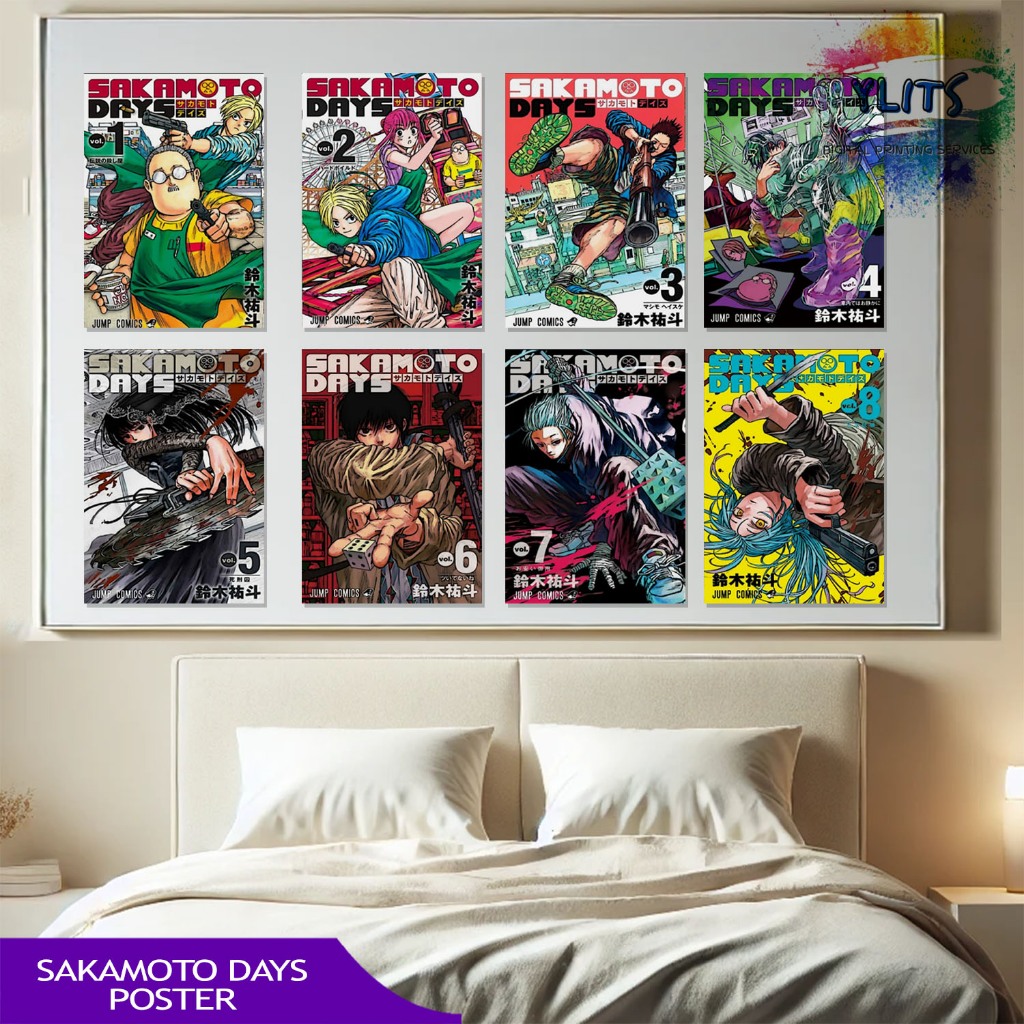 8pcs Sakamoto Days A4 & A5 Anime Wallpaper Poster Collection – Fan-Made ...
