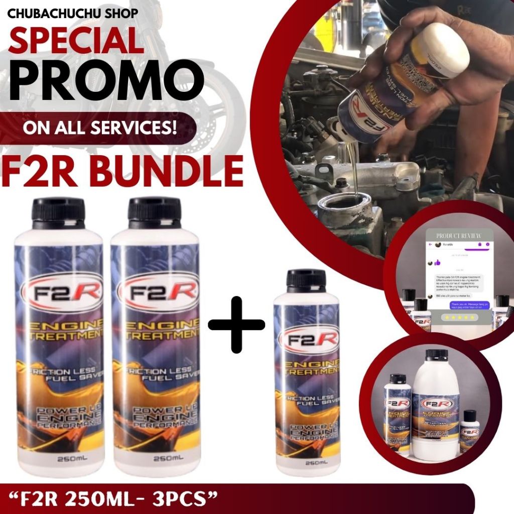 F2R ENGINE TREATMENT OIL (3 bottles of 250mL) | Shopee Philippines