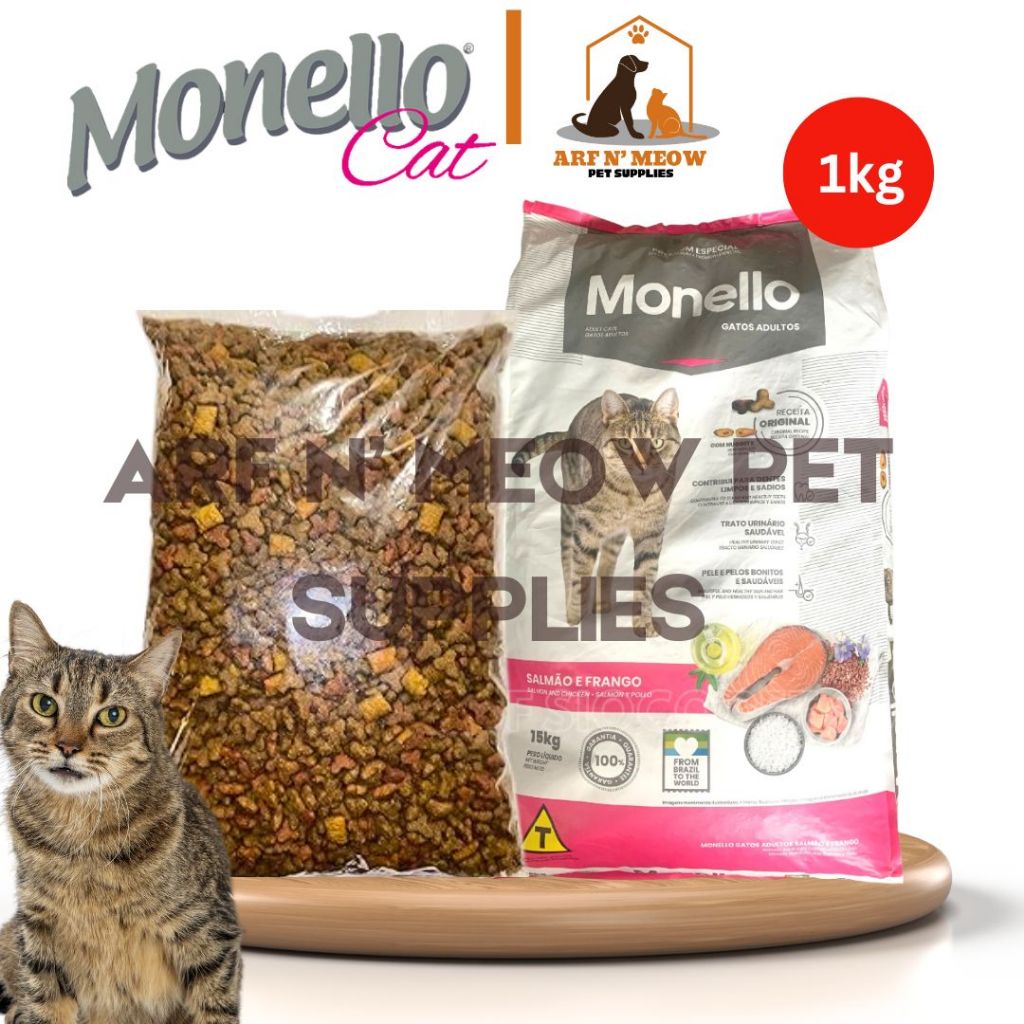 1kg Repacked Monello All Stages Kitten Adult Cat Dry Food Urinary Tract ...