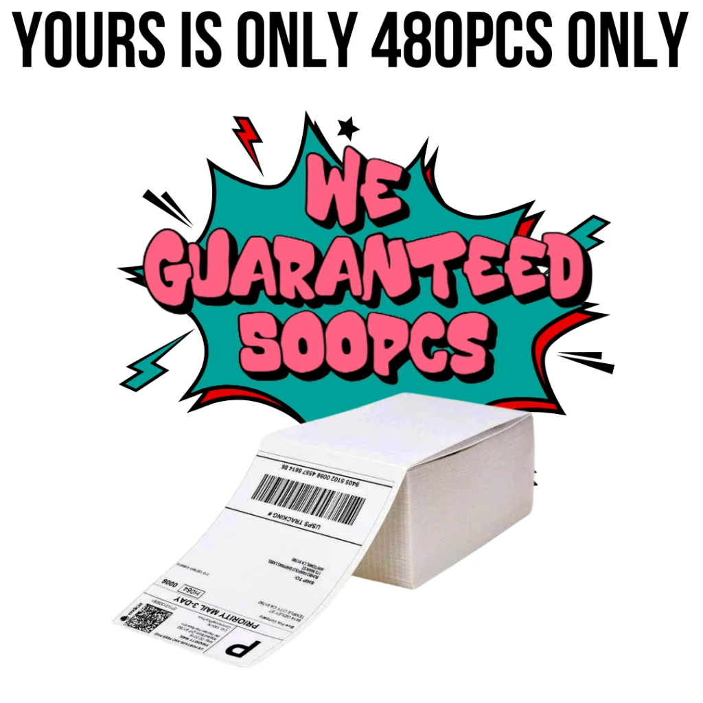 Waybill Sticker FOLD TRIPLE PROOF A6 500pcs 100x150mm Thermal Shipping ...